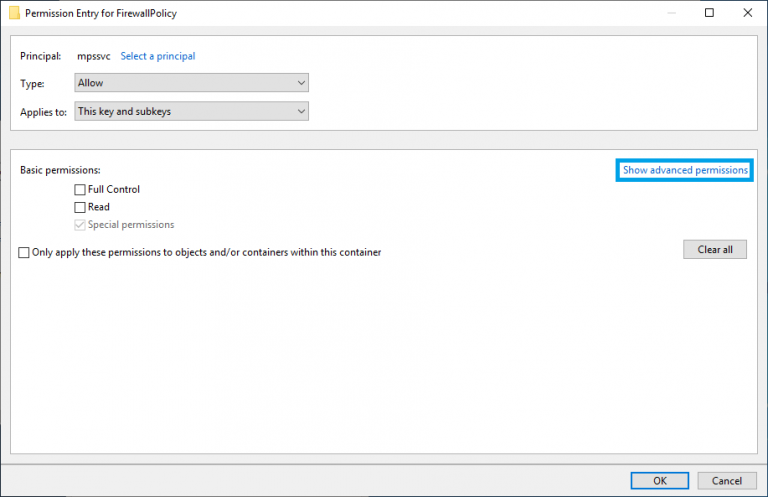 [Error code: 0x5] There was an error opening the Windows Firewall ...